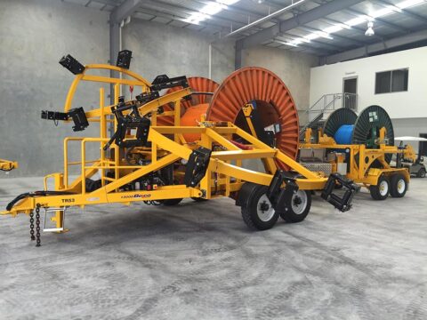 Self-Loading Cable Drum Trailers and Cable Reel Trailers