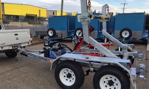 We build cable trailers for solar and wind farm development projects