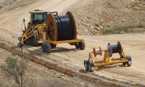 We build cable trailers for solar and wind farm development projects